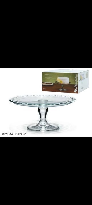 alzata in vetro 26 cm