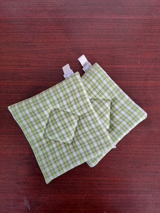 Coppia presine Busatti quadretti verdi