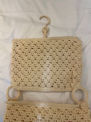 Porta oggetti macramè