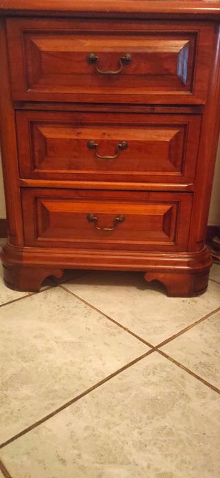 comò+comodini in legno 