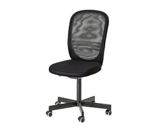 Sedia da ufficio nera (con braccioli)