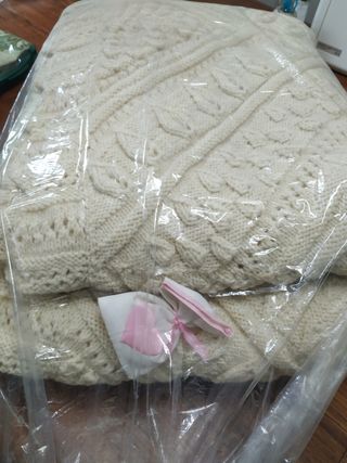 Coperta p.lana vintage realizzata a mano