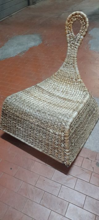 sedia a Dondolo Di paglia