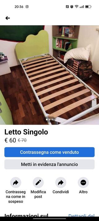 letto singolo