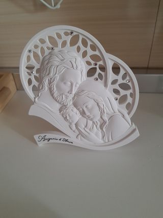 Quadretto da tavolo sacra famiglia