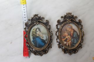 Quadretti religiosi con cornice particolare