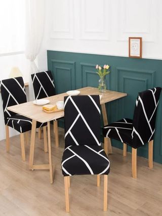 4 Coprisedie elasticizzate nere