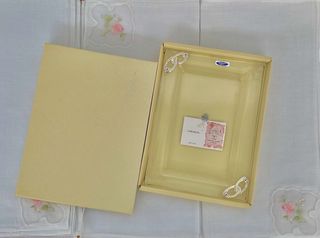 Vassoio per bicchieri da liquore in vetro, arg925