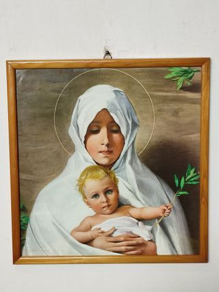 QUADRO stampa madonna con cornice in legno pregiat