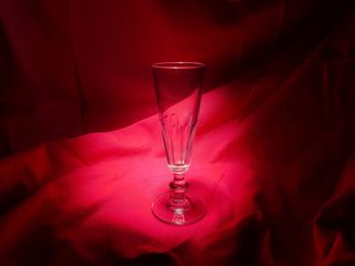 3 flute vintage eleganti in vetro