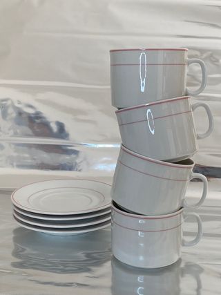 Set di 4 tazze da colazione 