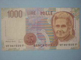 BANCONOTA 1000 LIRE MONTESSORI