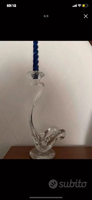 Portacandele di vetro 