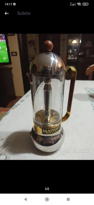 Caffettiera vintage rara GLASNOST