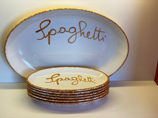 Servizio piatti per spaghetti vintage 