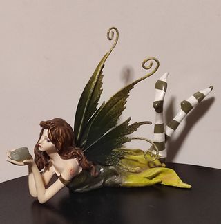 Fatina Les Alpes... Elfo statuina, scultura Ottima