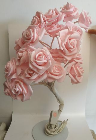 Lampada led fiore di rosa