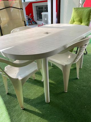 Set 8 sedie e tavolo per sterno