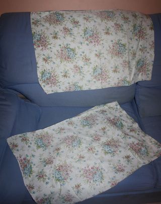 coppia di federe floreali vintage