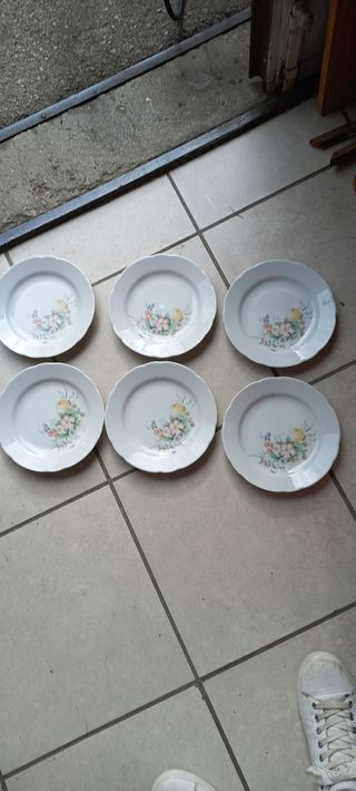 6 piattini da dessert in fine porcellana 15 euro 