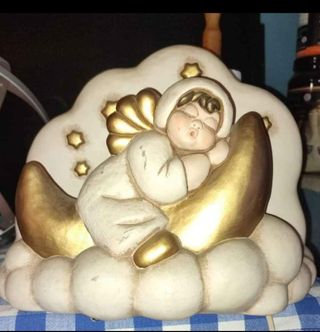 lampada con angelo sulla nuvola