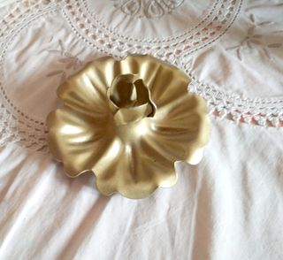 Portacandela colore ORO artigianale