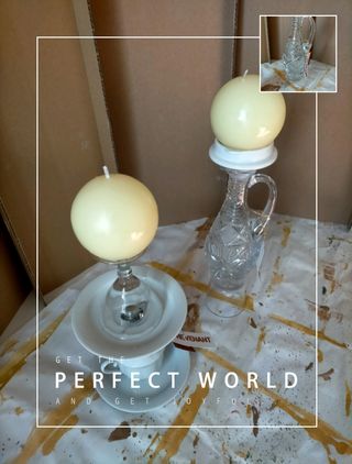 COPPIA CANDELABRI HAND MADE