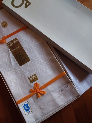 set 6 asciugamani puro lino Giori vintage 