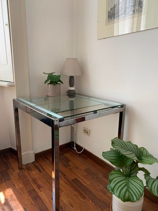 Design - Tavolo in vetro allungabile (4-6 persone)