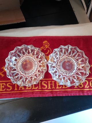 Coppia posacenere in vetro