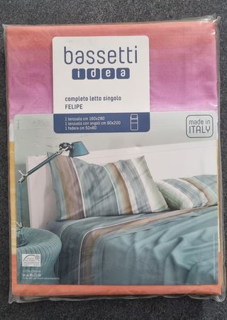 Bassetti completo lenzuola 1 piazza