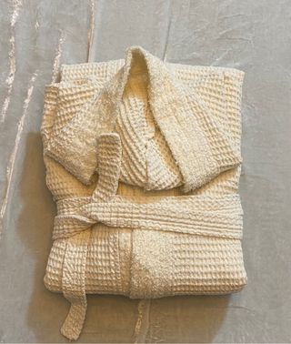 Accappatoio a nido d'ape in cotone