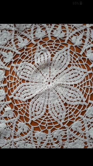 Centro tavola vintage fatto a mano diametro cm 49