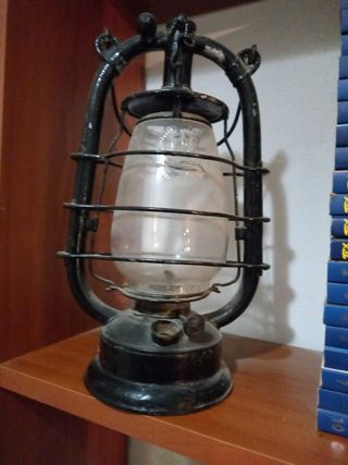 lampada a olio vetro ferro