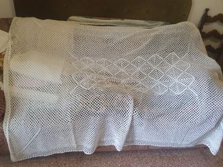 tovaglia ricamata ad uncinetto con filo di cotone 