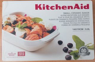 Teglia in ceramica bianca KitchenAid
