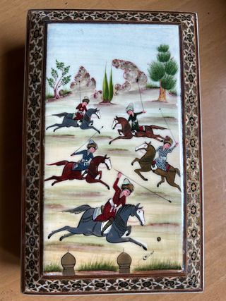 Scatola antica arte khatam persiana