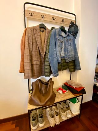 Appendiabiti con Panca e Scarpiera