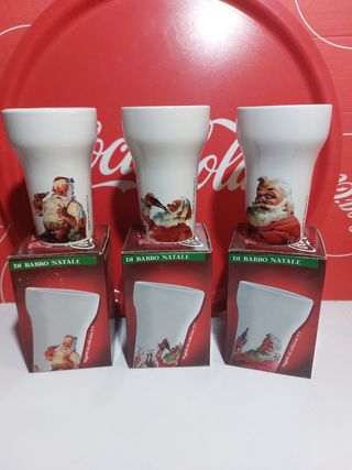 coca cola set 3 bicchieri