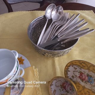 posate vintage simil alpaca x 6 