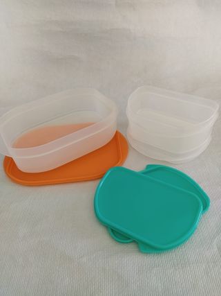 Set 3 contenitori tupperware