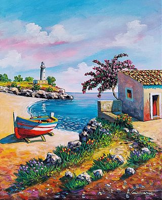 Quadro dipinto ad olio su tela