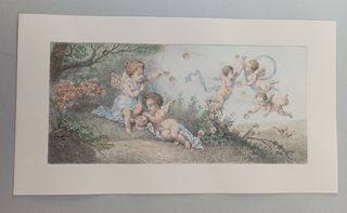 Riproduzione acquerellata Elemento Aria