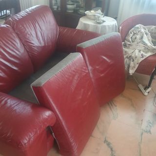 divano in vera pelle 2 posti 