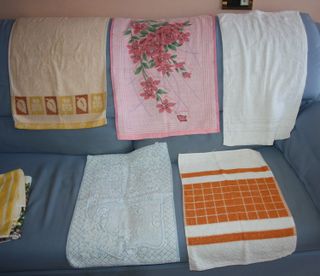 5 asciugamani ospite spaiati