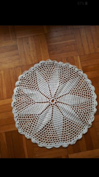 Centro tavola vintage fatto a mano diametro cm35 