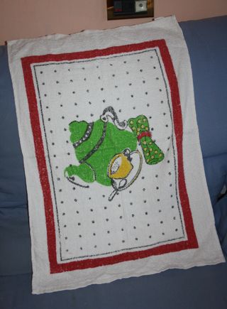 asciugamano viso o cucina in spugna