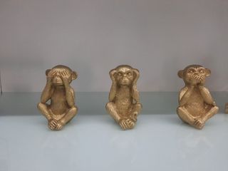 3 scimmiette Non vedo, non sento, non parlo