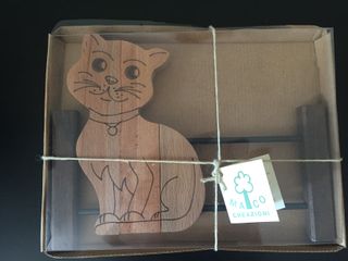gatto in legno