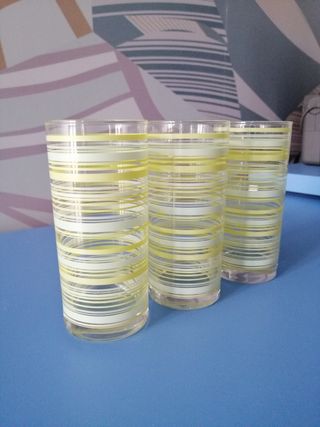 Set di 3 bicchieri di vetro da bibita